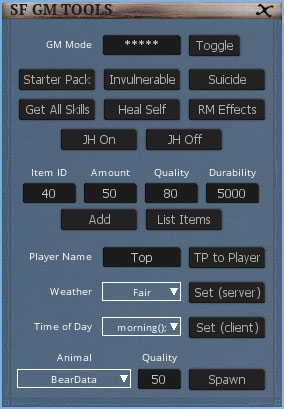 SF GM Tools – Life is Feudal: YO – Skunkfu Apps